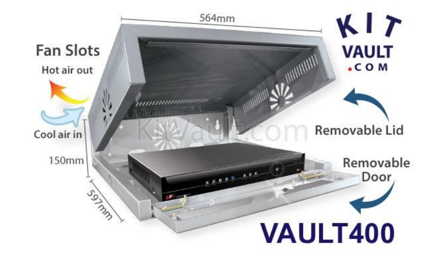 KitVault DVR/NVR Enclosure Large