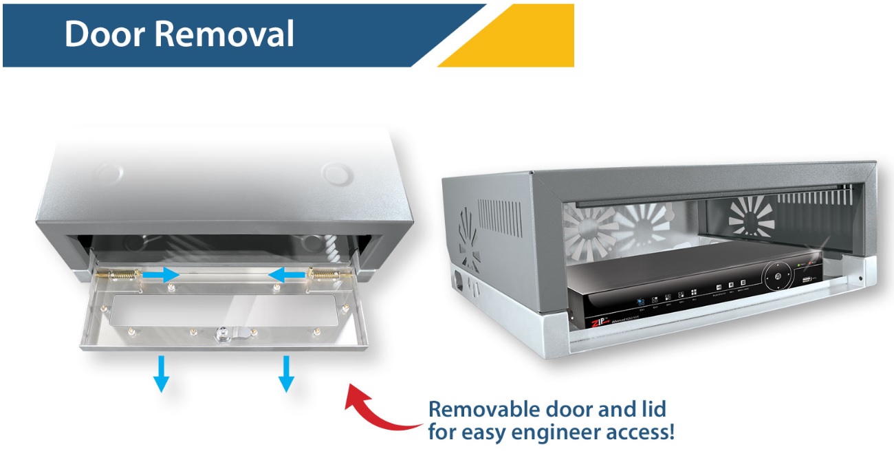KitVault DVR/NVR Enclosure Small - Cabinets and Enclosures | Kit Vault