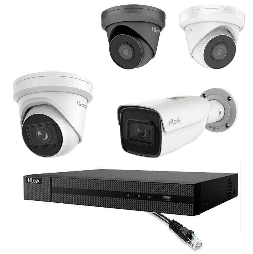 Hikvision HiLook - 8MP / 4K 4 Channel IP CCTV Camera System Builder